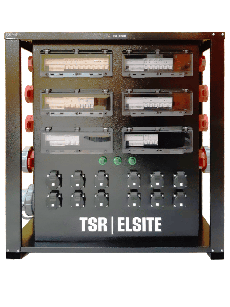 Sub central 125A with phase load measurement HUB 125/VM - TSR | ELSITE